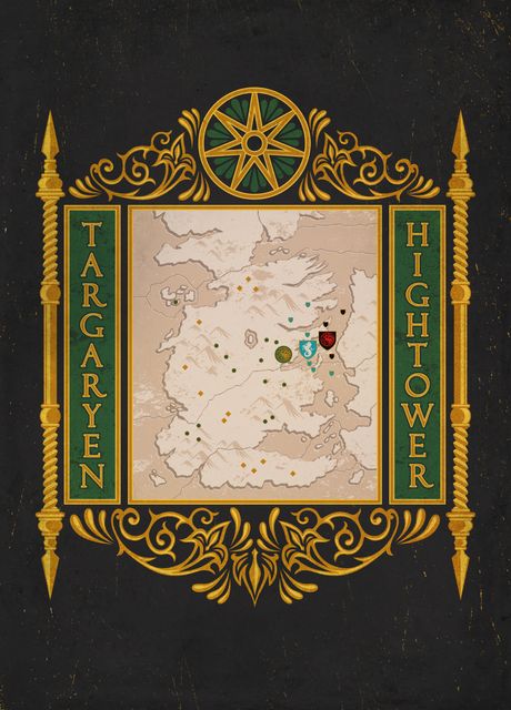 'Westeros in Gold' Poster by House of the Dragon | Displate