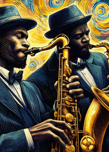 'The Magic of Jazz 10' Poster, picture, metal print, paint by Leandro ...