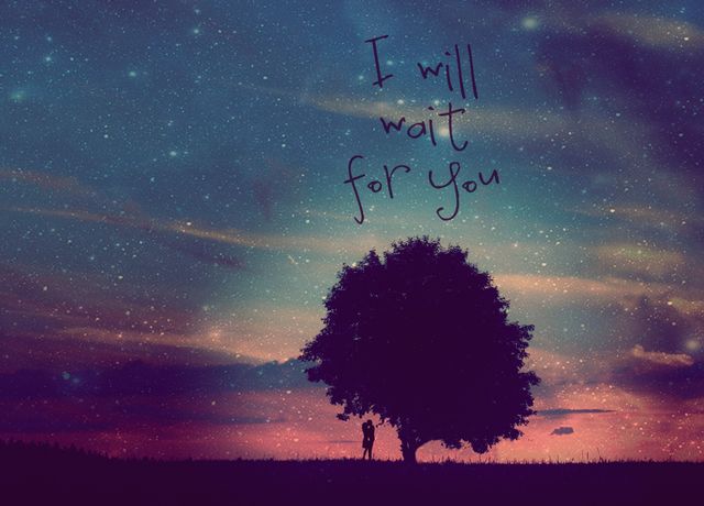 'I WILL WAIT FOR YOU' Poster by Monika Strigel® | Displate