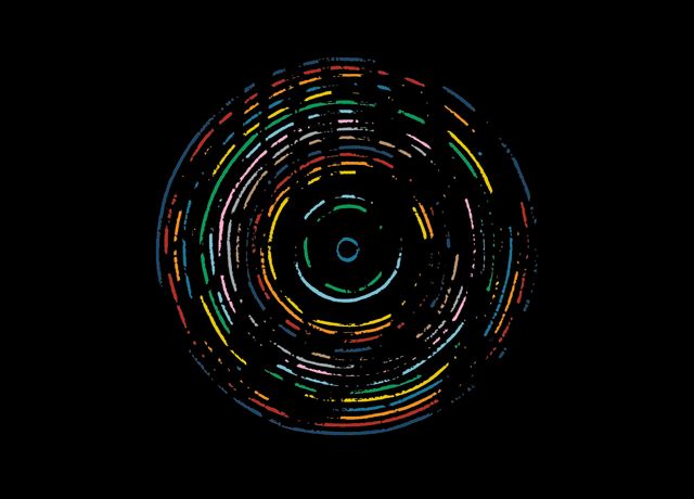 'Rainbow Record' Poster by Emeline Tate | Displate