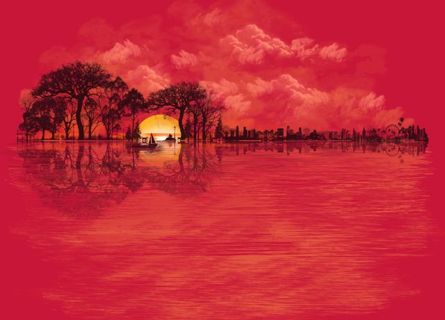 'Musical Sunset' Poster by Dan Fajardo | Displate