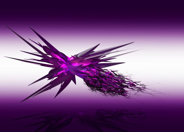 'Abstract Object purple with splinter effect' Poster by Alexander ...