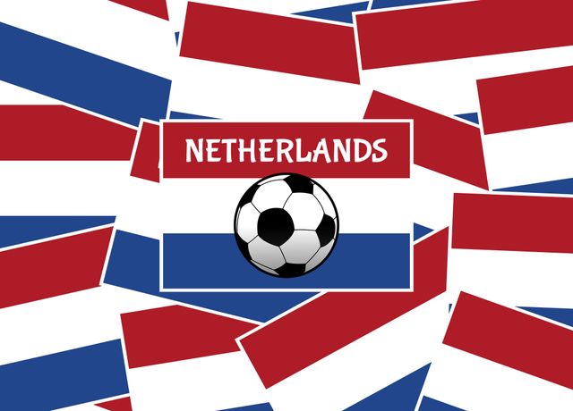 'Netherlands Flag Football. This design features a layer ... ' Poster ...