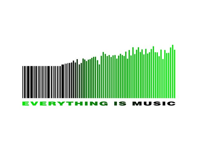 'Everything is music | green' Poster by eDrawings 38 | Displate