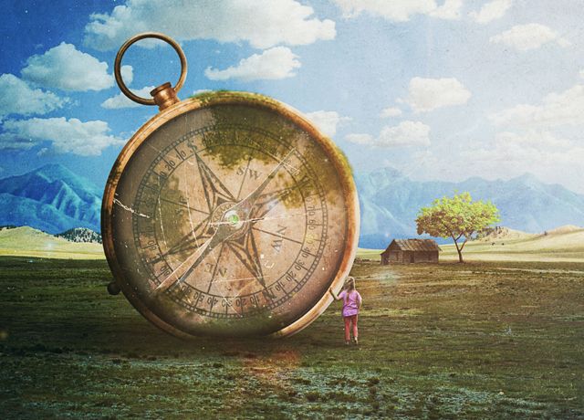 'The Giant Compass' Poster by seam less | Displate