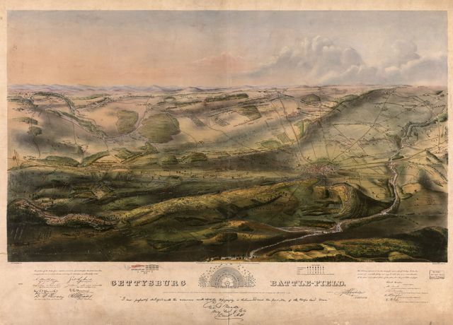 'Gettysburg Battlefield July 1st, 2nd, 3rd 1863' Poster by Janice M ...
