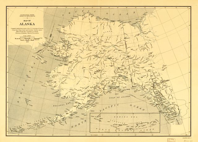 'Map of Alaska (1909)' Poster by Janice M | Displate