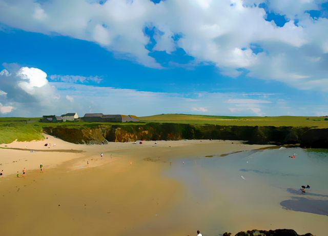 'Cable Bay Anglesey' Poster by Mandy Collins | Displate