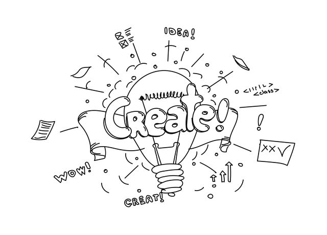 'Create! Motivation picture' Poster by Maksym Kapliuk | Displate