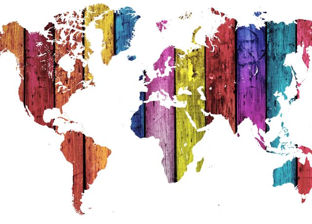 'Map of the world' Poster by Andreas Schär | Displate