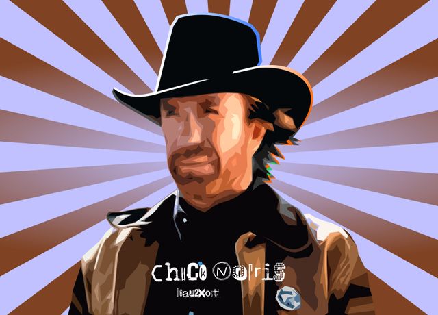 'Chuck Norris' Poster, picture, metal print, paint by zelko radic bfvrp ...