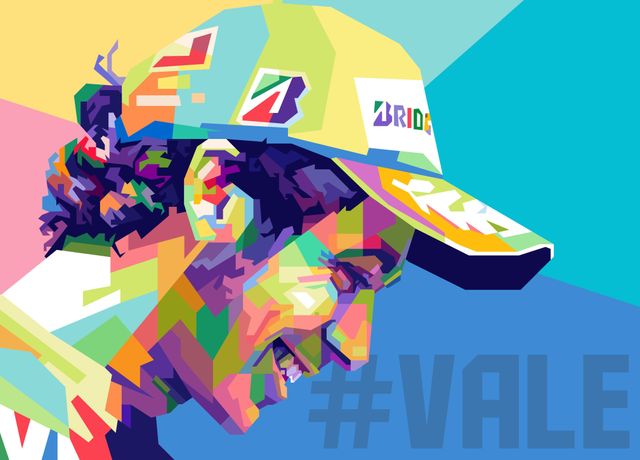 'Valentino Rossi' Poster by Dayat Banggai | Displate