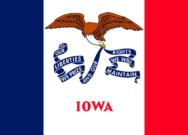 'Iowa Flag ' Poster by Maksym Kapliuk | Displate