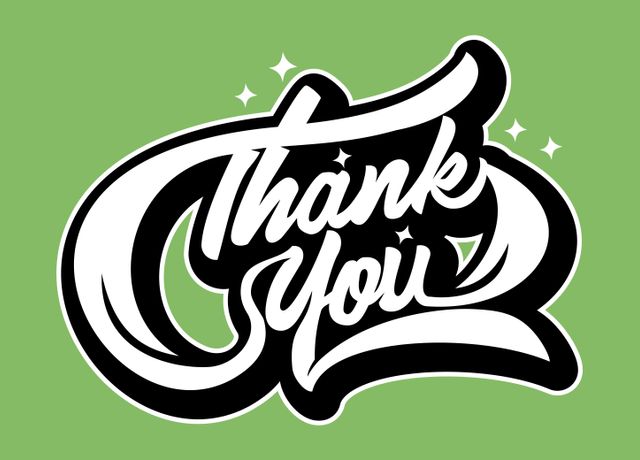 'Thank you lettering sign' Poster, picture, metal print, paint by budi ...