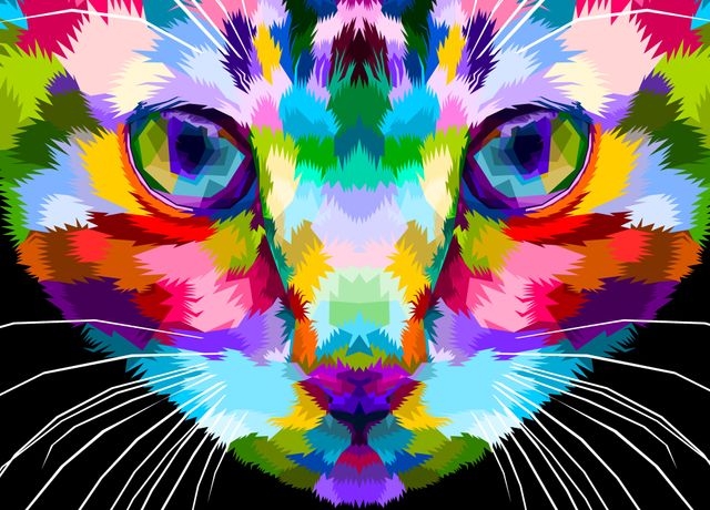 'close up of face kitten ' Poster by peri priatna | Displate