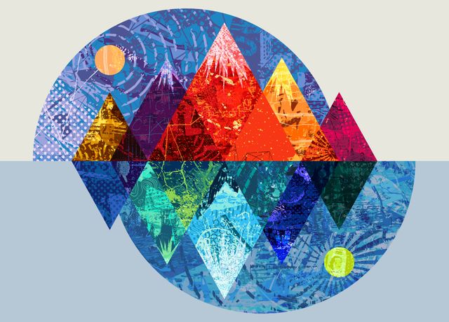 'Abstract Land' Poster by Nick Whitehoune | Displate