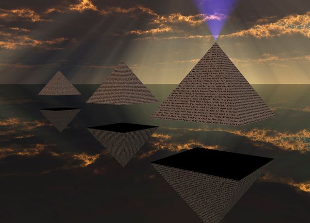 'Sky Pyramids' Poster by Bruce Rolff | Displate