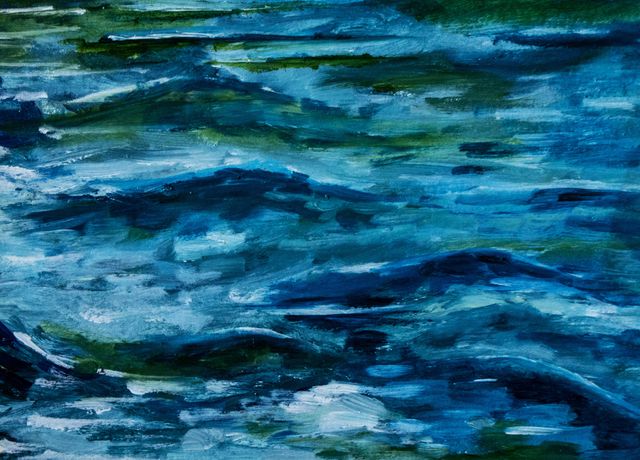 'Abstract Ocean Wave' Poster by Kassandra | Displate