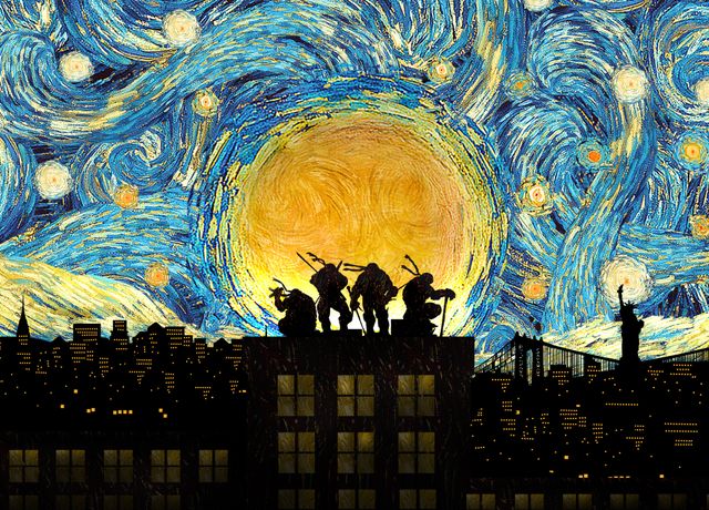 'Shadow Warrior at Starry' Poster by Lugu Poerawidjaja | Displate