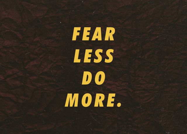'Fear less Do more' Poster by Visualz | Displate
