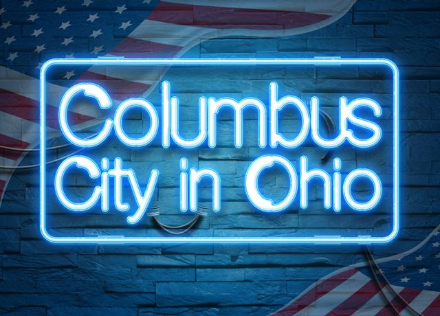 'Columbus City in Ohio' Poster by The Poster | Displate