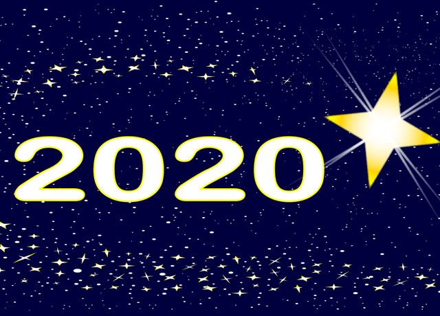 '2020 New Years Star' Poster by HomeStead Digital | Displate