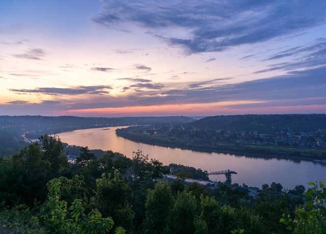 'Sunrise Over Ohio River' Poster by Done4 Today | Displate