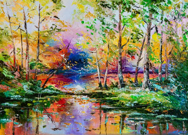 'September forest' Poster by Vladyslav Durniev | Displate