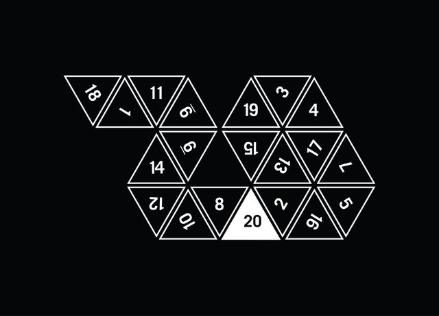 'Unrolled D20 2' Poster by Clark Street Press | Displate