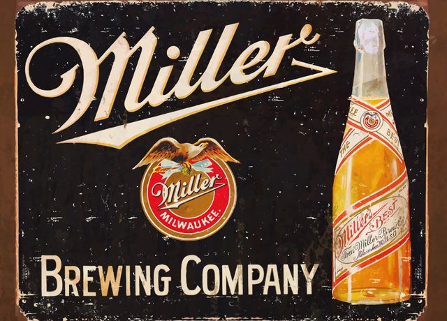 'Miller Beer vintage ' Poster, picture, metal print, paint by akyanyme ...