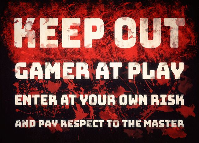 'Keep out gamer at play' Poster by Gianfranco Grenar | Displate