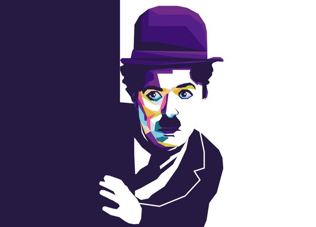'Charlie Chaplin' Poster by AFF DESIGN | Displate