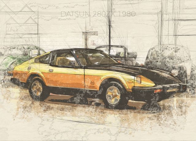 'Datsun 280ZX 1980' Poster by Posteralize | Displate