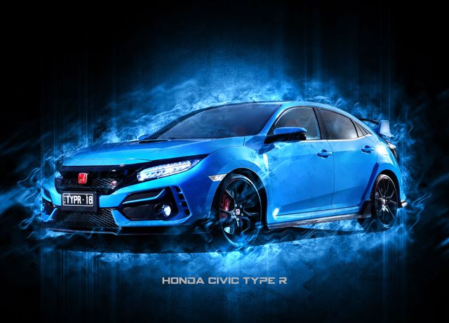 'Sky Blue Type R' Poster by Naui Art | Displate