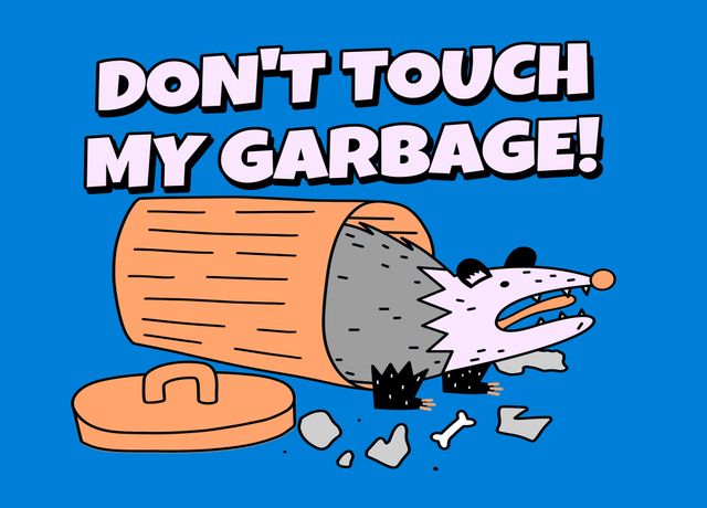 'Garbage joke' Poster by arkitekta | Displate