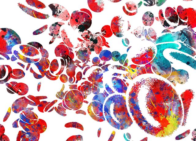 'Red blood cells ' Poster by RosaliasArt | Displate