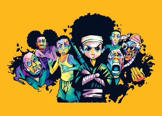 'The Boondocks samurai' Poster by Ar dani | Displate