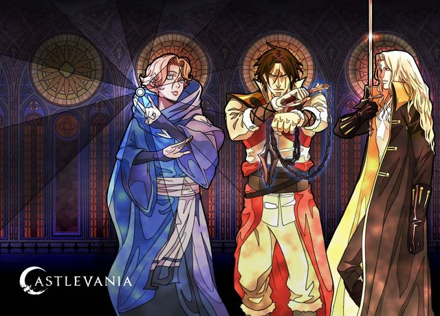 'Sypha Alucard Trevor' Poster by Castlevania | Displate