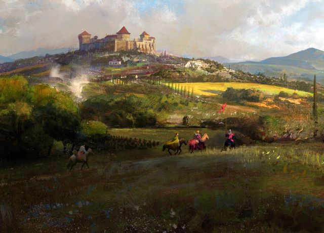 'Castle View' Poster by Crusaider Kings III | Displate