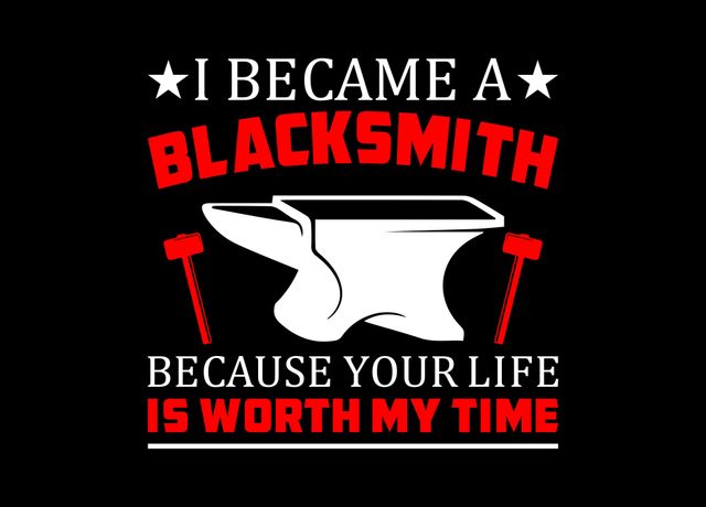 'Blacksmith Blacksmithing' Poster by Sebastian Wünsche | Displate