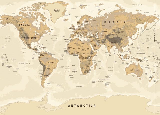 'World Map' Poster by Sam Kal | Displate