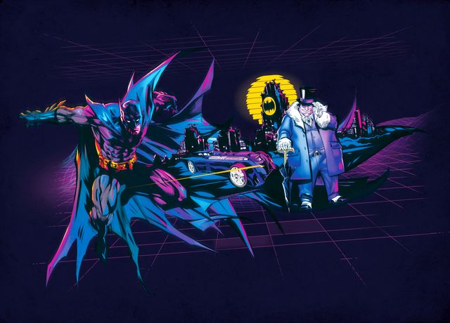 'Batman and Penguin' Poster by DC Comics | Displate