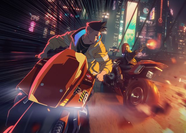 'David and Valerie' Poster by Cyberpunk 2077 | Displate