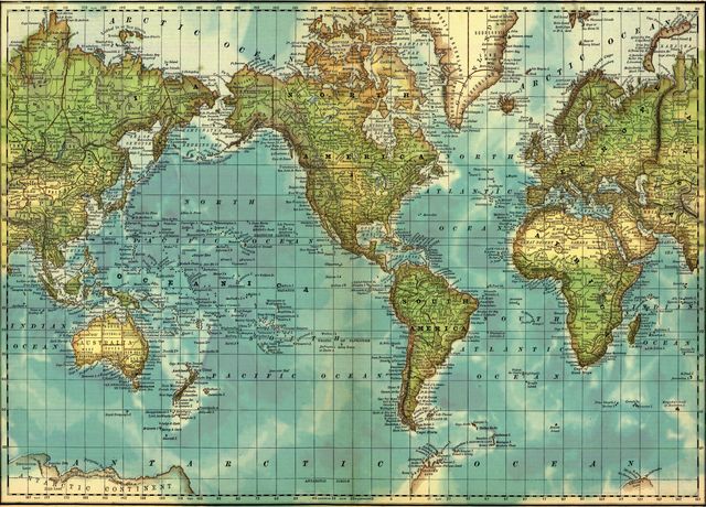 'Map of the World' Poster by Sam Kal | Displate