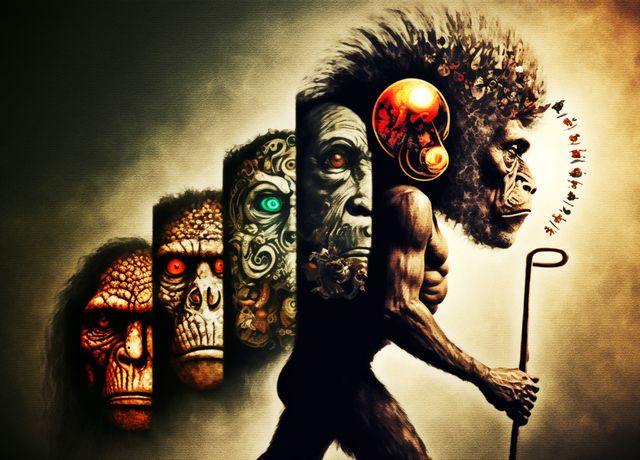 'The Human Evolution' Poster by Coffee Design | Displate