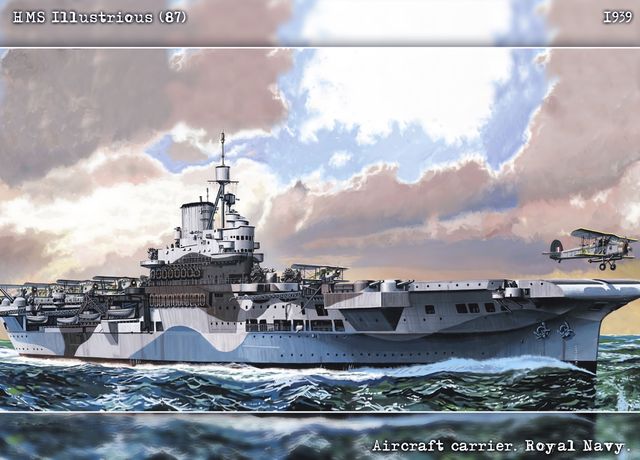 'HMS Illustrious Carrier' Poster by AirCraft Lover | Displate