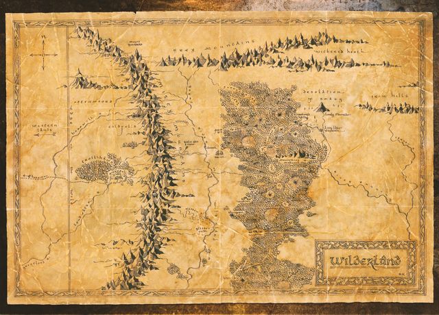 'Wilderland Map' Poster, picture, metal print, paint by Middle-Earth ...