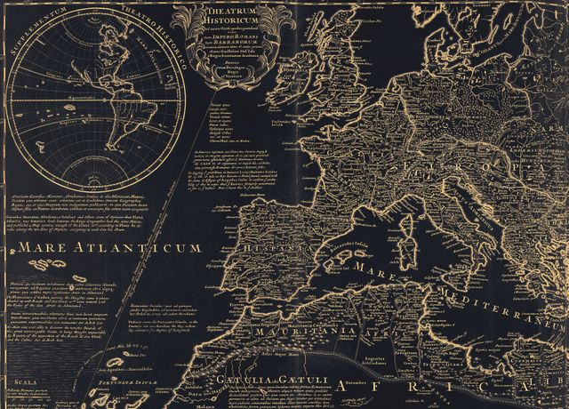 'Ancient Roman empire map' Poster, picture, metal print, paint by Vardi ...