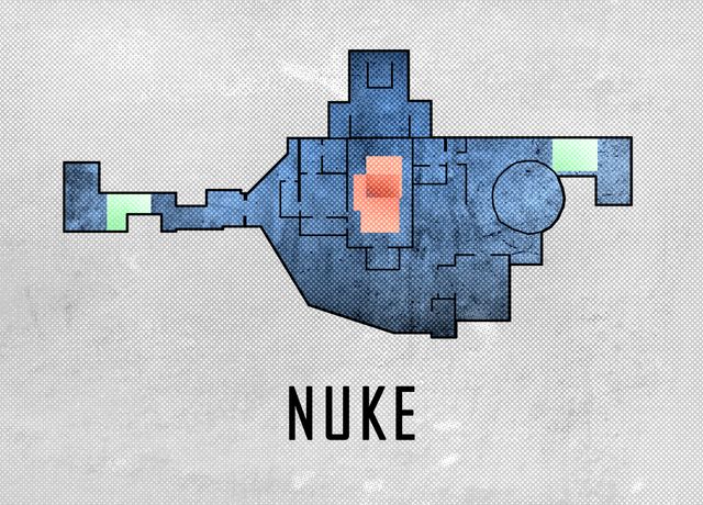 'Nuke Map White' Poster by Counter-Strike | Displate