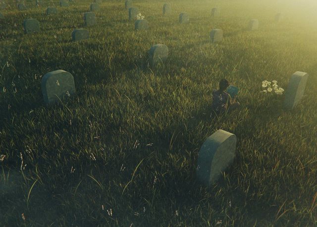 'Graveyard Scene 2' Poster by Irawan Rizky | Displate